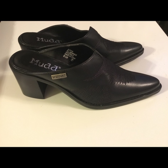 Mudd | Shoes | Brand New Mudd Black Sophia Mules Size 95m | Poshmark
